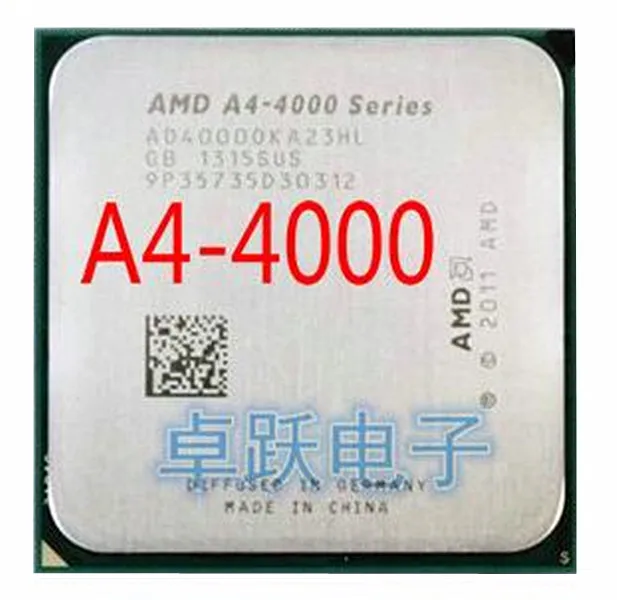 AMD A4 4000 듀얼 코어 FM2 3.0GHz 1MB 65W CPU 프로세서 조각 A4 4000 무료 배송|cpu ...