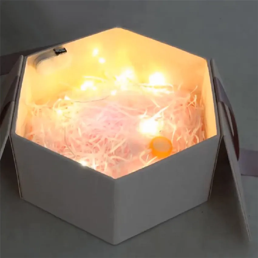 Light-Up-Gift-Box-Decor-Copper-Wire-LED-String-lights-lighting-Garland ...