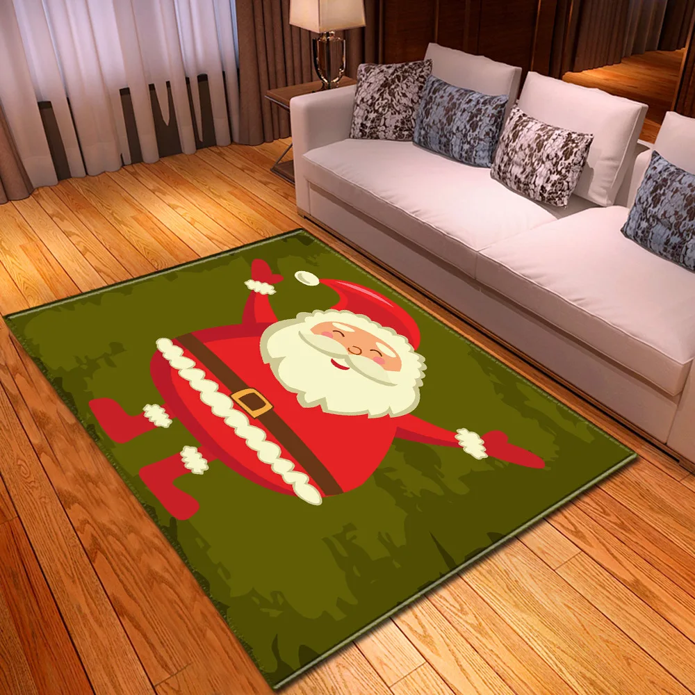 Christmas Santa Claus Carpet Fashion Xmas Home Party Area Rugs ...