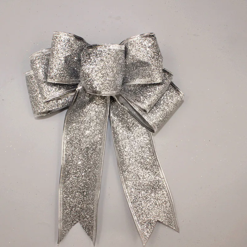 Silver Ribbon Bow