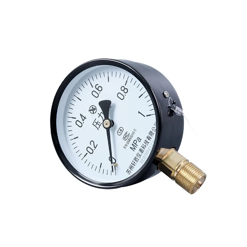 Various ranges Y100 pressure gauge 1 MPa water pressure meter barometer ...