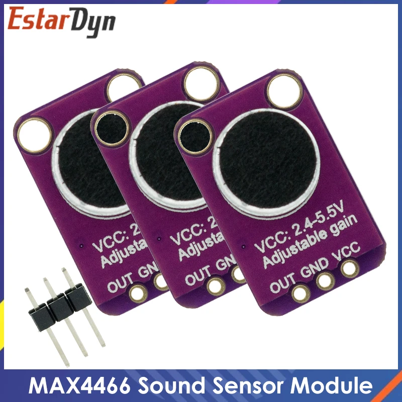 Gy-max4466 Electret Microphone Amplifier Module Max4466 Adjustable Gain ...