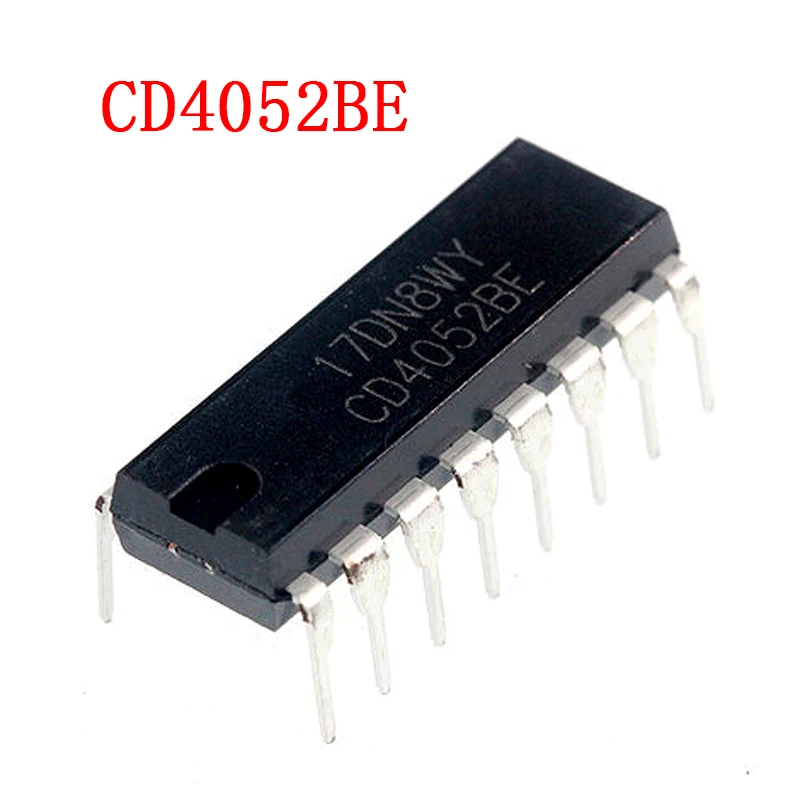 10pcs cd4052be di16 cd4052 dip 4052be dip 16 novo e original ic ...