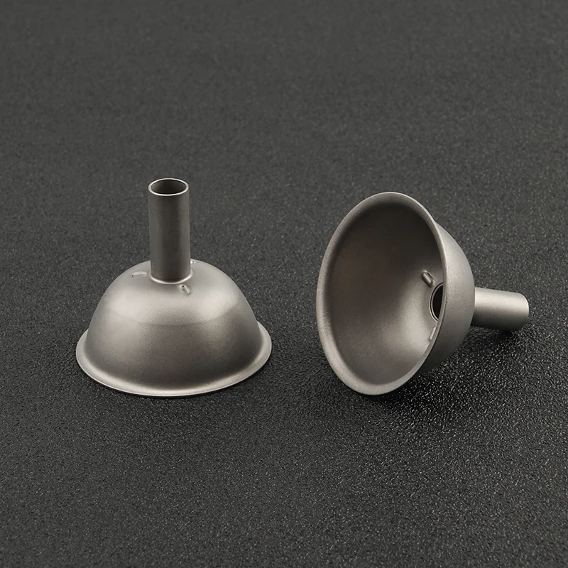 1pcs Gray Titanium Funnel Mini Titanium Flask Funnel Outdoor Camping No ...
