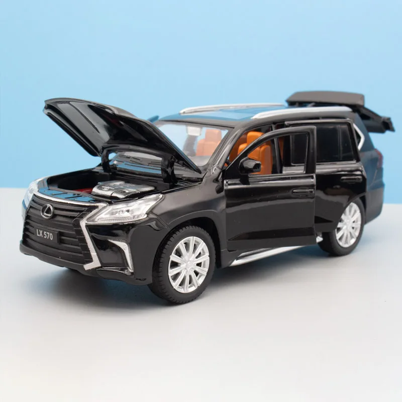 1-32-LX570-Alloy-Pull-Back-Car-Model-Toy-Diecast-Metal-Collection-SUV ...