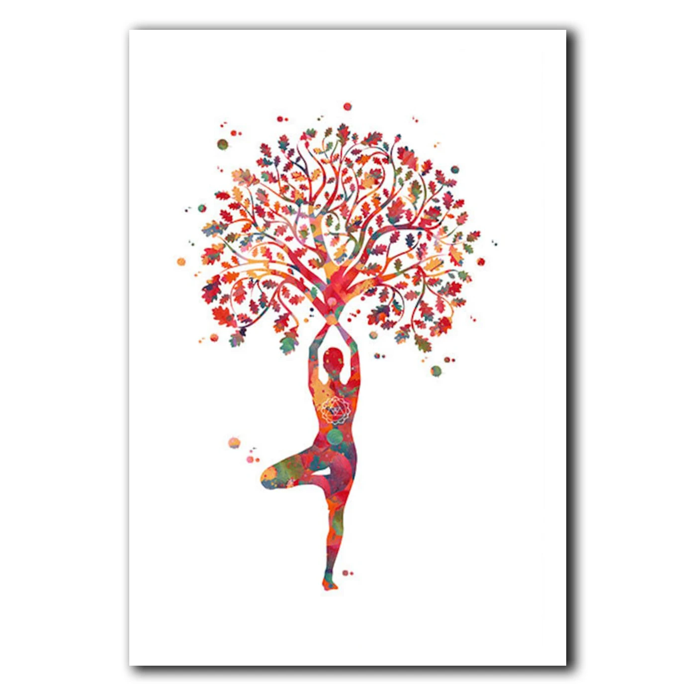 Yoga Art Tree