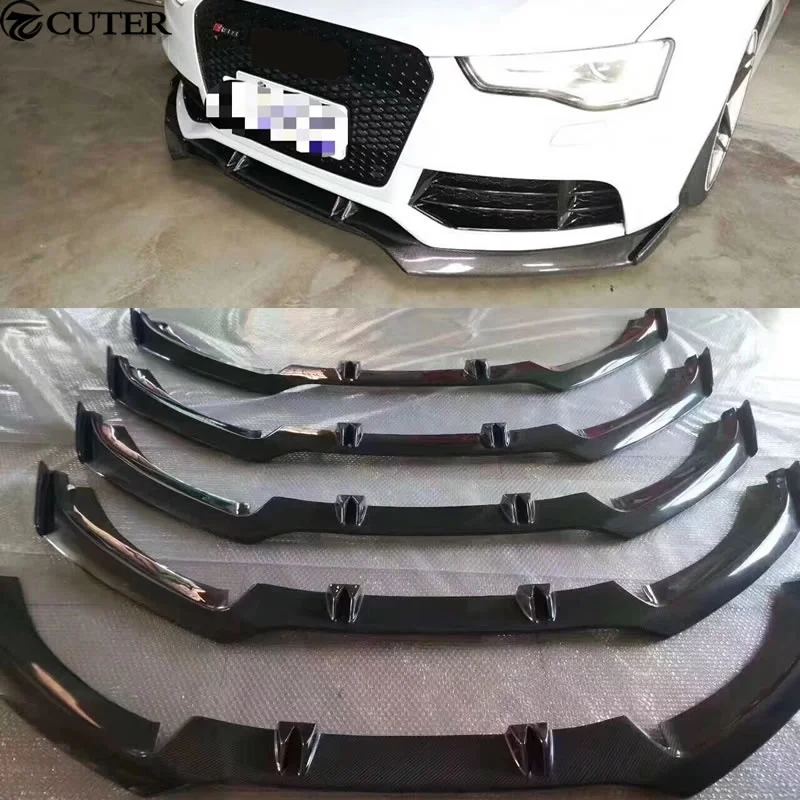 A6 Rs6 Carbon Fiber Front Bumper Front Lip For Audi A6 Rs6 Car Body Kit ...
