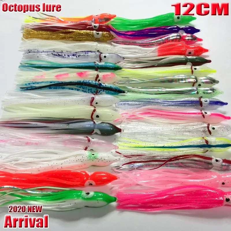 Soft Octopus Skirts - 16pcs Fishing Lures (12cm) - Easy Fishing Tackle