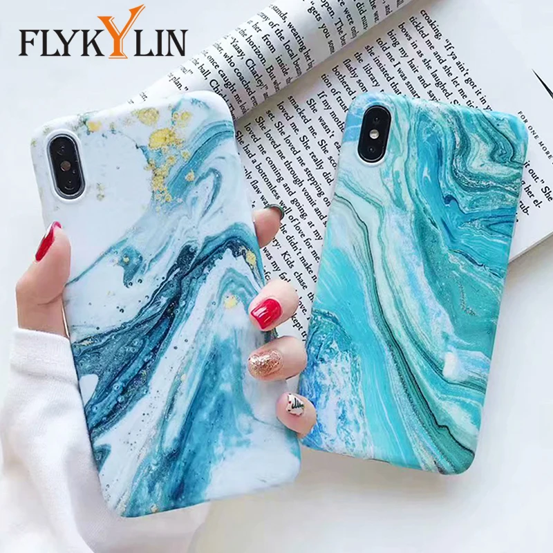 Чехол FLYKYLIN с мраморным цветком для samsung Galaxy A40 A50 A70 ...