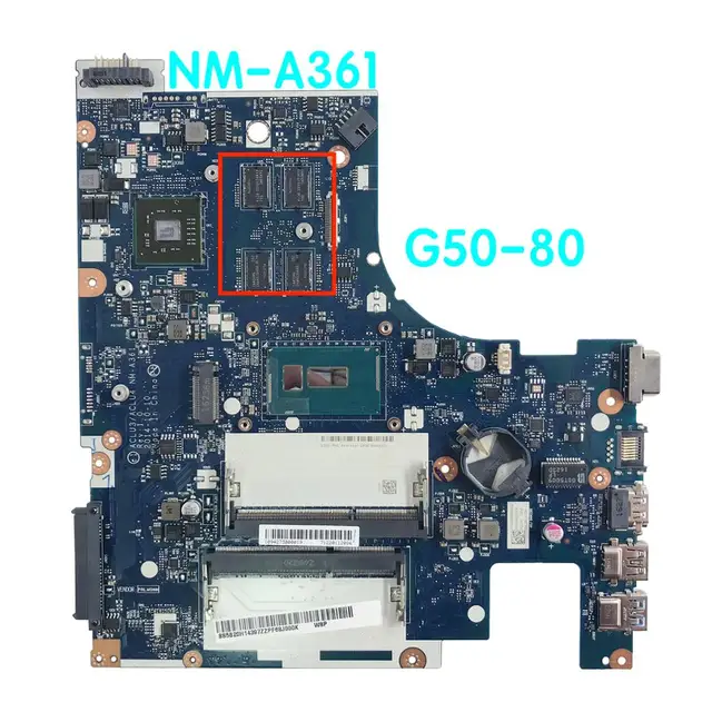 Lenovo G50-80 Laptop Motherboard ACLUC3/ACLU4 NM-A361 Rev:1.0 Mainboard ...