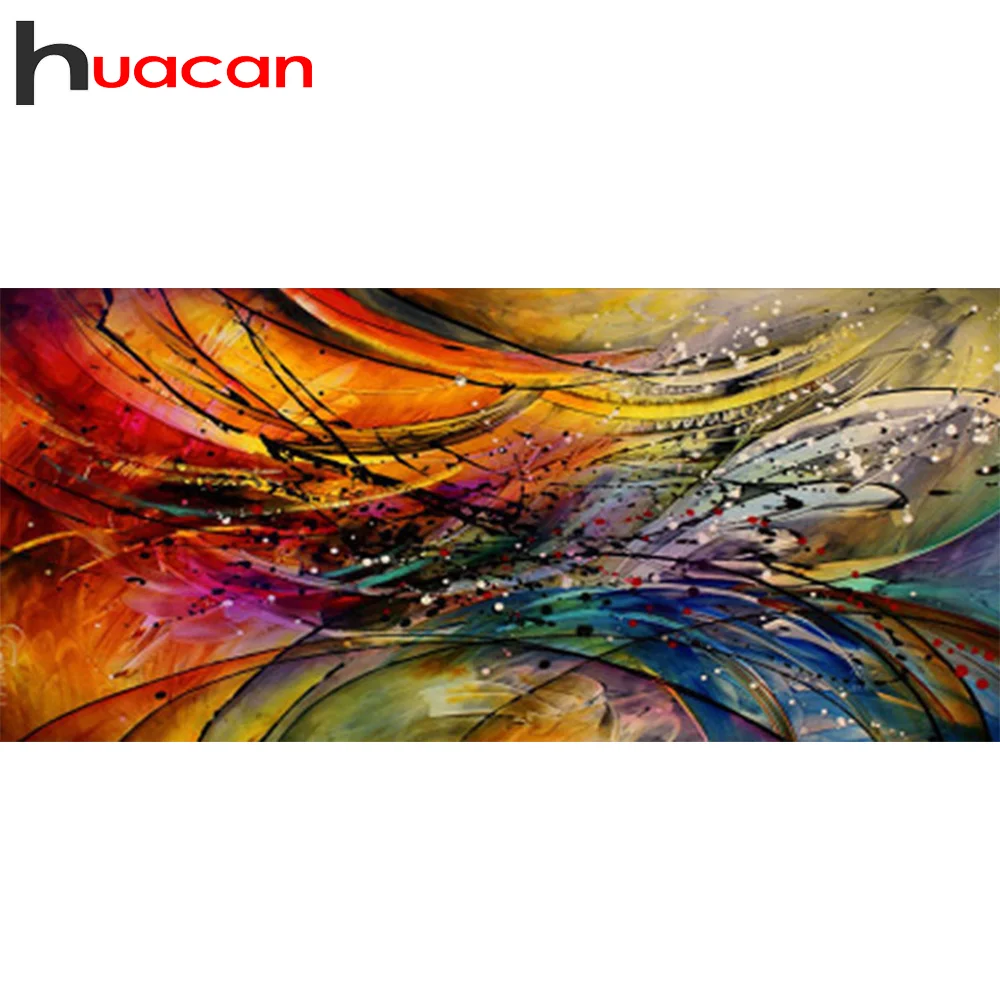 Diamond Painting Abstract Art Square | Abstract Flower Diamond Painting ...