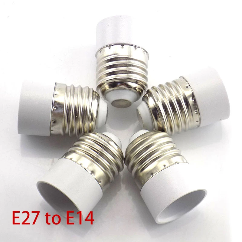 5pcs Led Bulb Converter E27 To E14 Lamp Bulb Base Holder E14 Female E27 ...