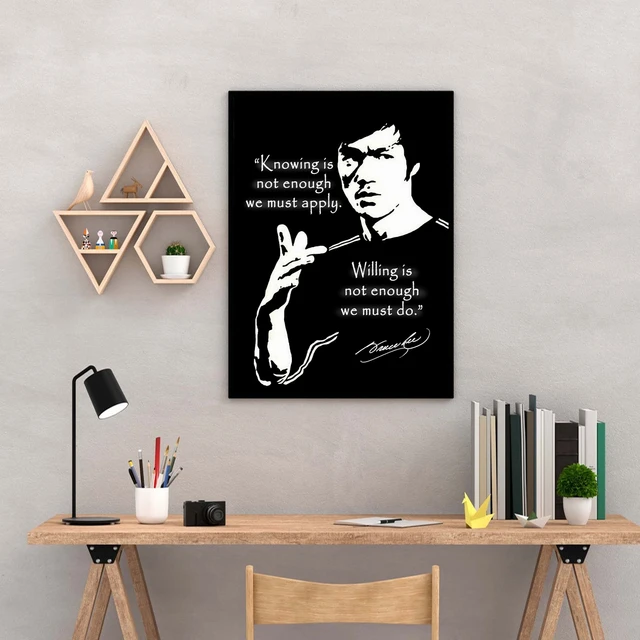 Bruce Lee Poster Knowing Is Not Enough