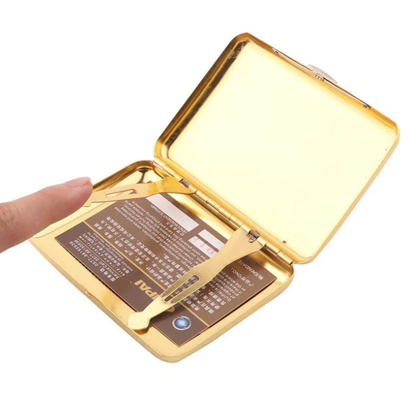 Stainless Steel Cigarette Case for 16 Pcs Cigarette Tobacco Holder With ...
