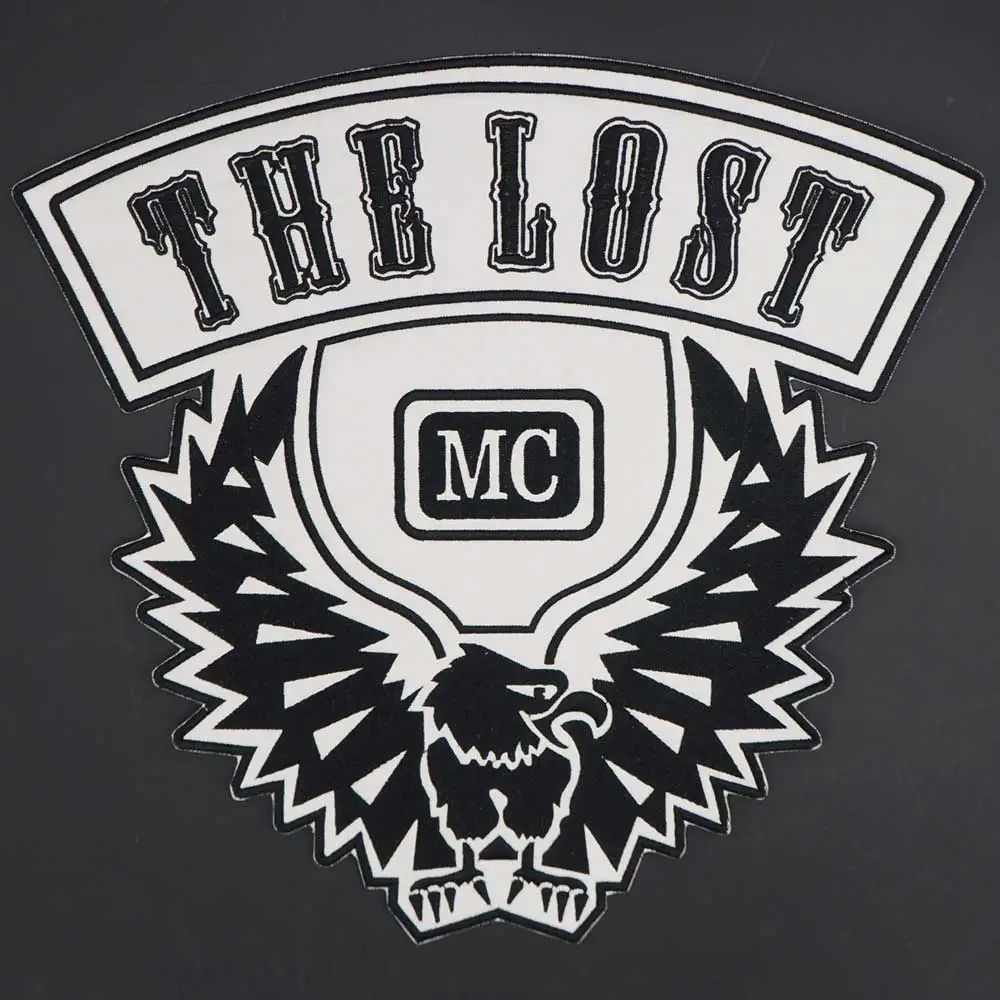 THE LOST EAGLE MC Large Embroidery Motorcycle Biker Patch Sticker for ...
