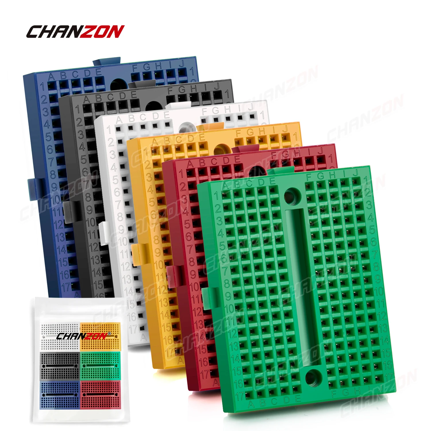 6 Pcs Mini Breadboard with 170 Tie Points SYB-170 Solderless Prototype ...