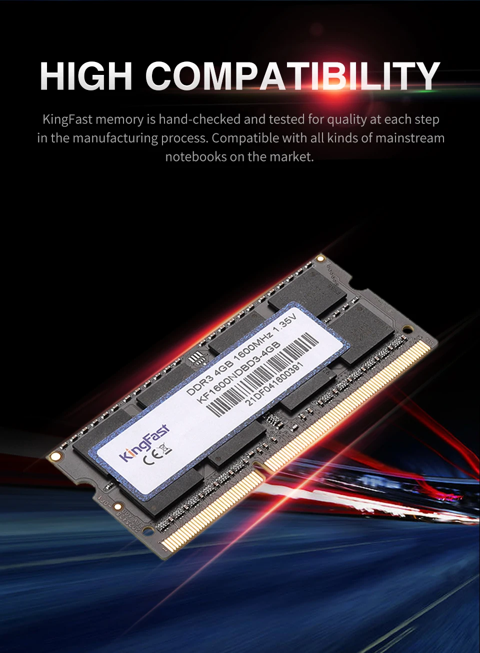 Оперативная память для ноутбука KingFast DDR3 DDR4 4 ГБ 8 ГБ 16 ГБ, оперативная память для ...