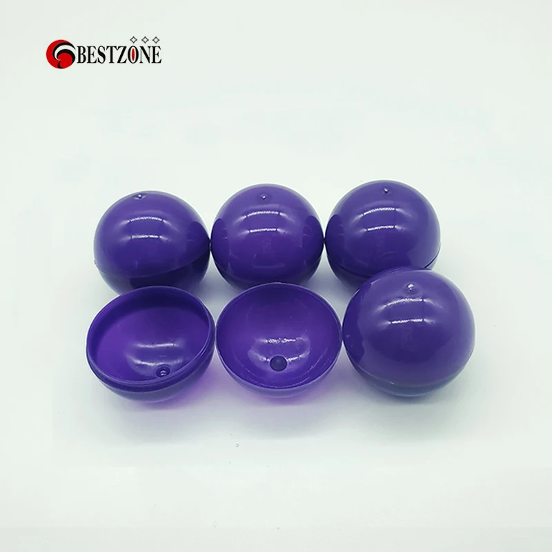 100pcs/lot 40mm Diameter Plastic Pp Toy Capsules Full Purple Round ...