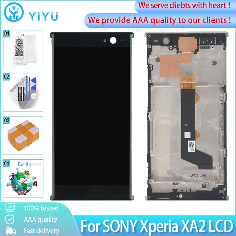 Display lcd para sony xperia xa2, tela 5.2 polegadas original, com ...