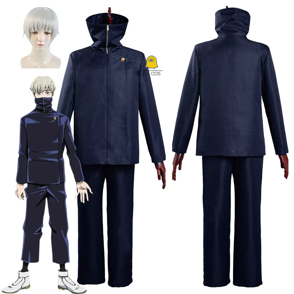 Jujutsu Kaisen Anime Toge Inumaki Cosplay Costume Wig Top+pants ...