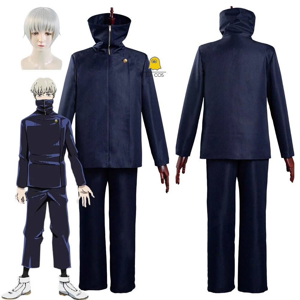 Jujutsu Kaisen Anime Toge Inumaki Cosplay Costume Wig Top+pants ...