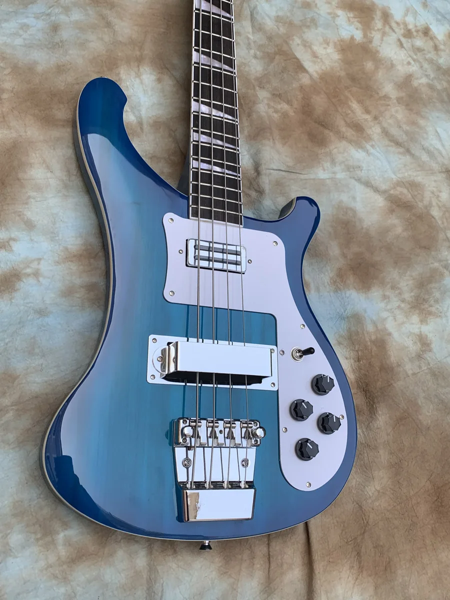 Electric Bass Guitar, High Quality, 4003, Blue Burst - Electric Guitar ...