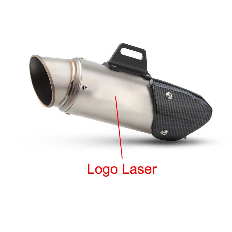 51mm 60mm Universal Motorcycle SC Exhaust Pipe Escape Modified Killer ...