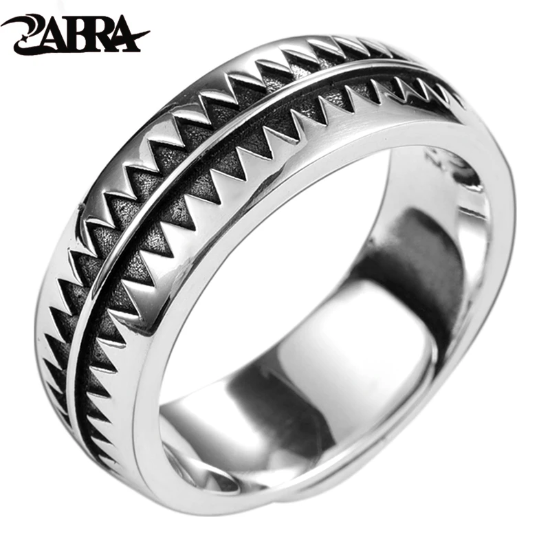 ZABRA Jagged Ring 925 Sterling Silver Adjustable Size 7 to 11 Vintage ...