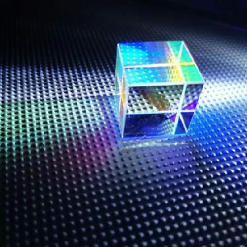18*18*18mm Crystal Optical Prism Cube Optical Prisma Photography Color ...