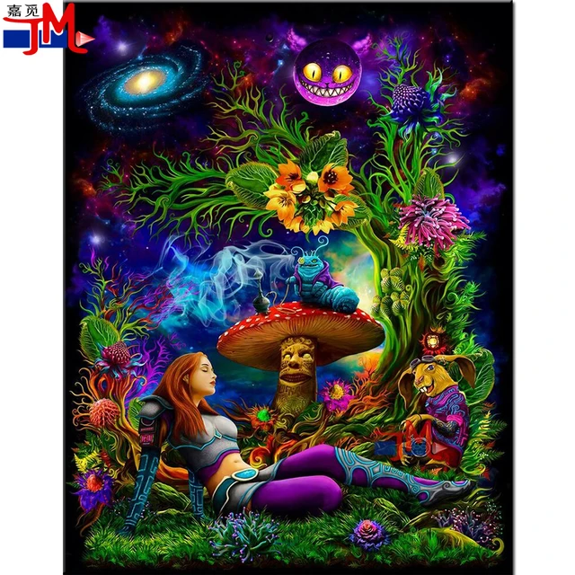 Psychedelic Art Alice In Wonderland