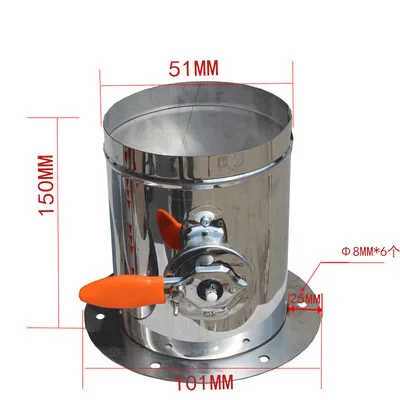 Stainless-Steel-201-Damper-Air-Valve-Motorized-Check-Valve-for-3-4-5-6 ...