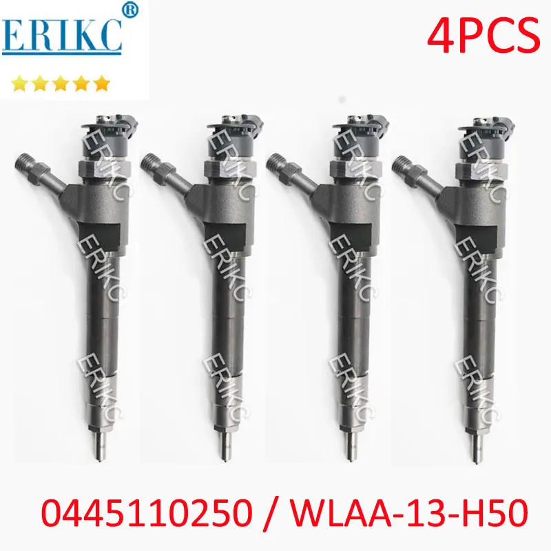4PCS 0445110250 Diesel Injector Set 0 445 110 250 Common Rail Sprayer ...