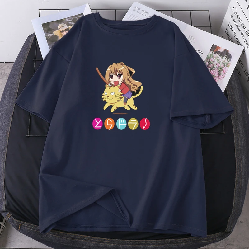 Toradora Oversize Summer Tops Short Sleeve Aisaka Taiga | One piece ...