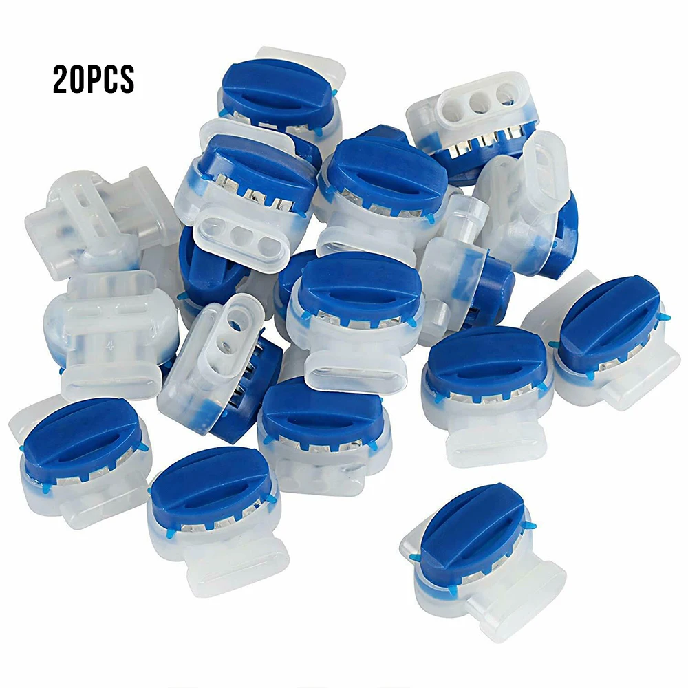 20pcs Electrical Wire Connector Terminals Block Plug in 314 Blue Wiring ...