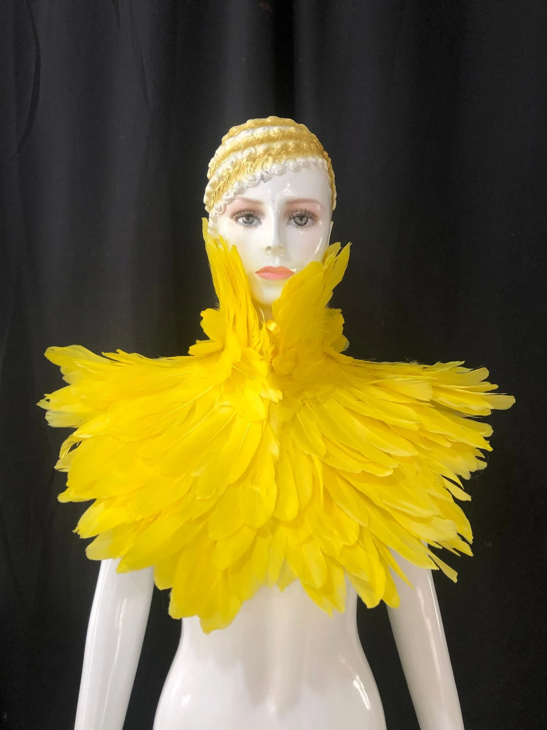 Feather clothing Stage performance catwalk carnival Headdress flower ...