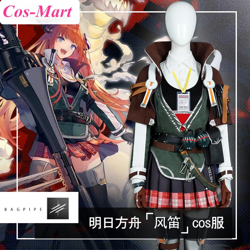 Hot Game Arknights Bagpipe Cosplay Costume Initial Skin Combat Uniform ...