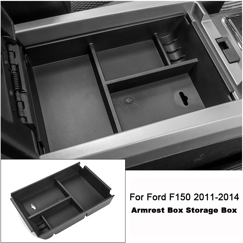 Center Console Storage Box Organizer Tray For Ford Raptor F150 2011 ...