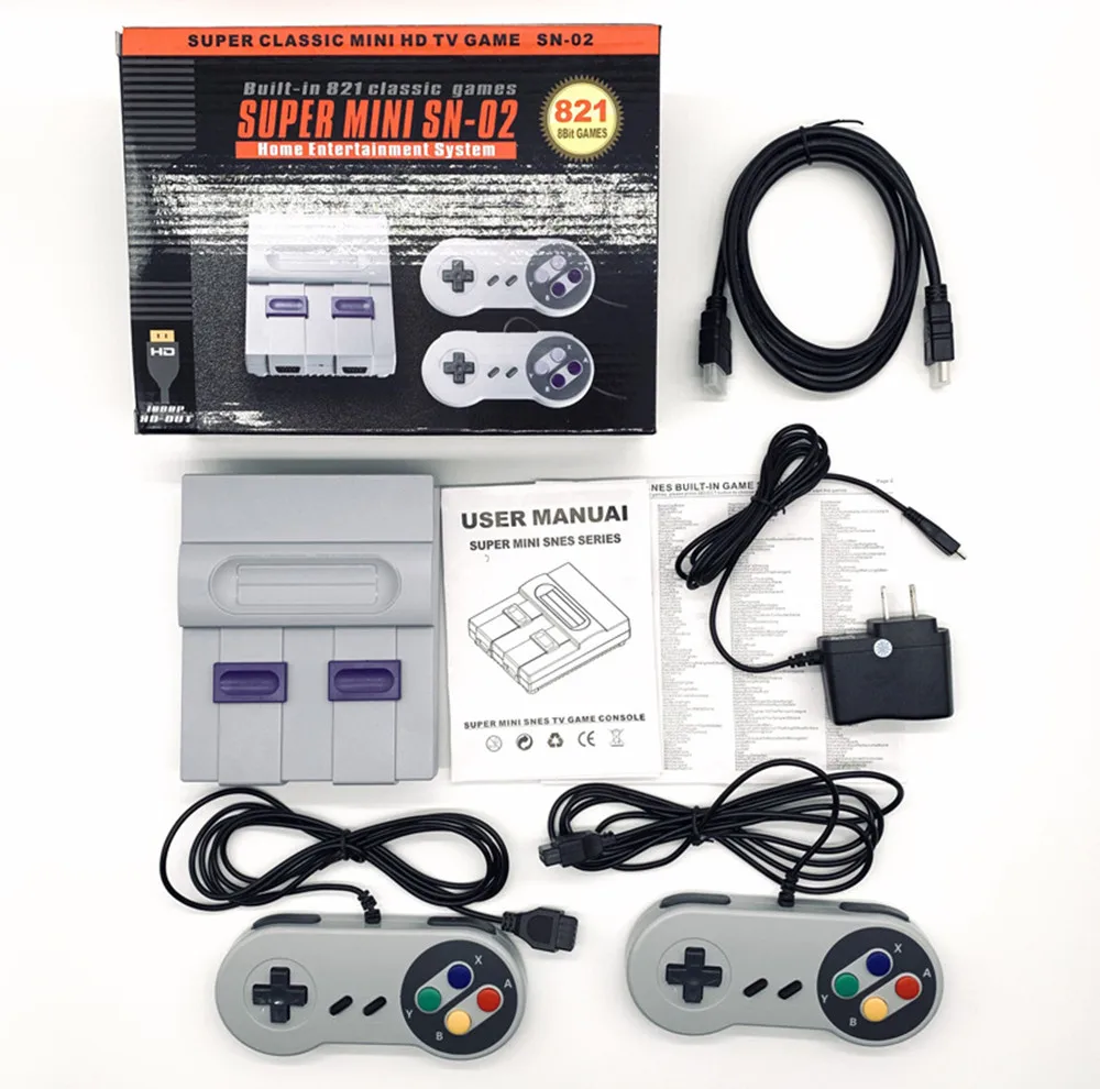 Mini-HD-TV-Video-Game-Console-HDMI-Compatible-Retro-8-Bits-Built-In-821 ...