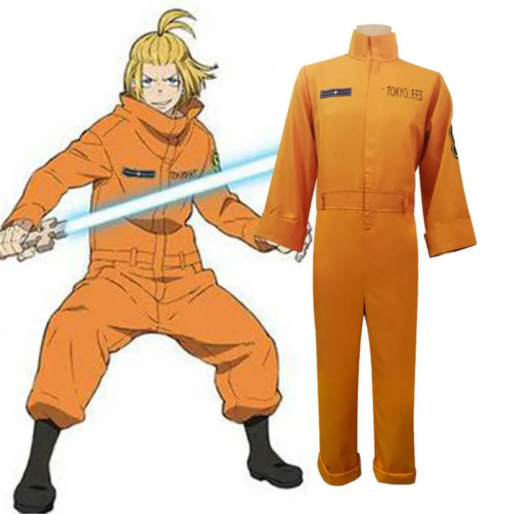 Anime Fire Force Cosplay Costume Shinra Kusakabe Akiratu Oubi Maki Oze ...