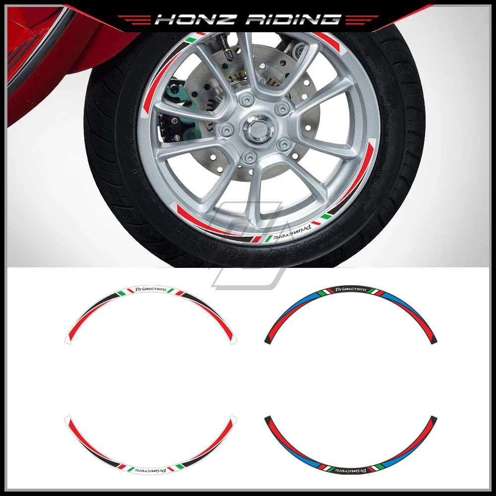 For Piaggio Vespa Scooter Primavera 150 S 12" Wheel Reflective Sticker ...