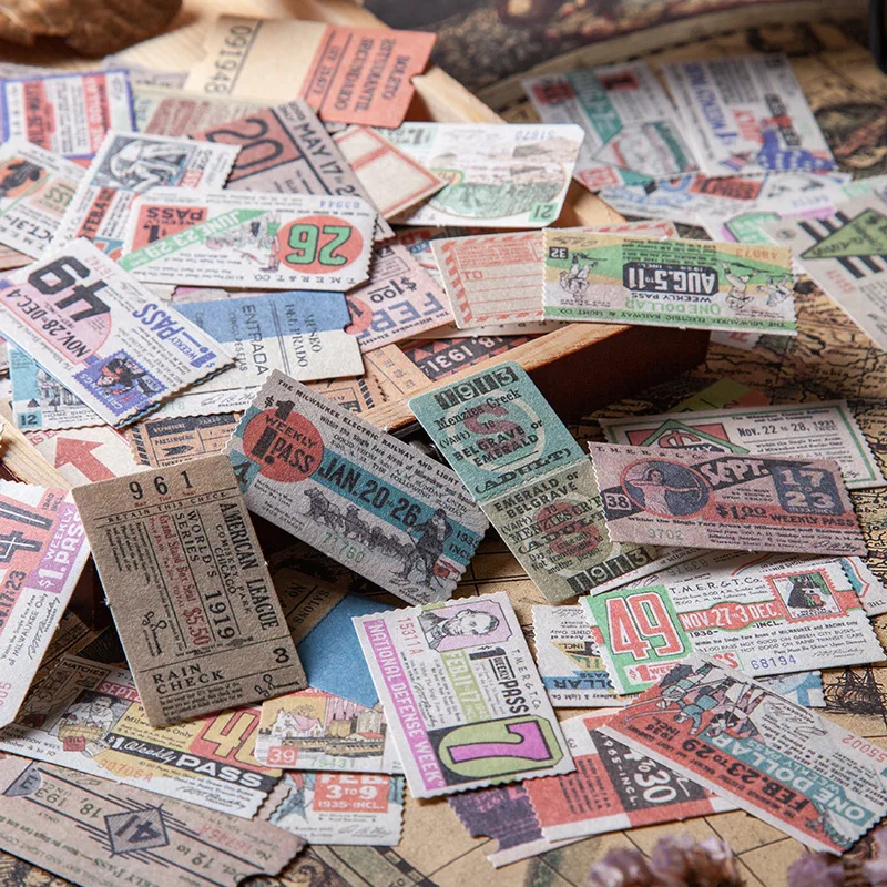 400Pcs Time Ticket Large Collection Material Paper DIY Scrapbooking ...