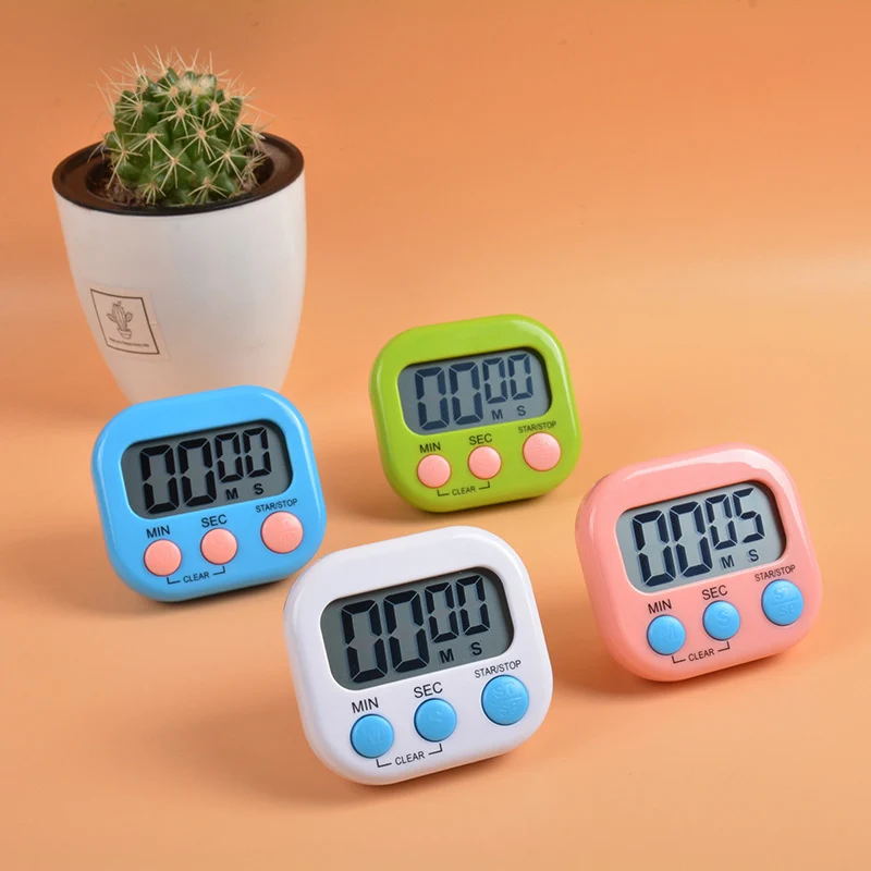 Magnetic Lcd Digital Kitchen Countdown Timer Stopwatch With Stand ...