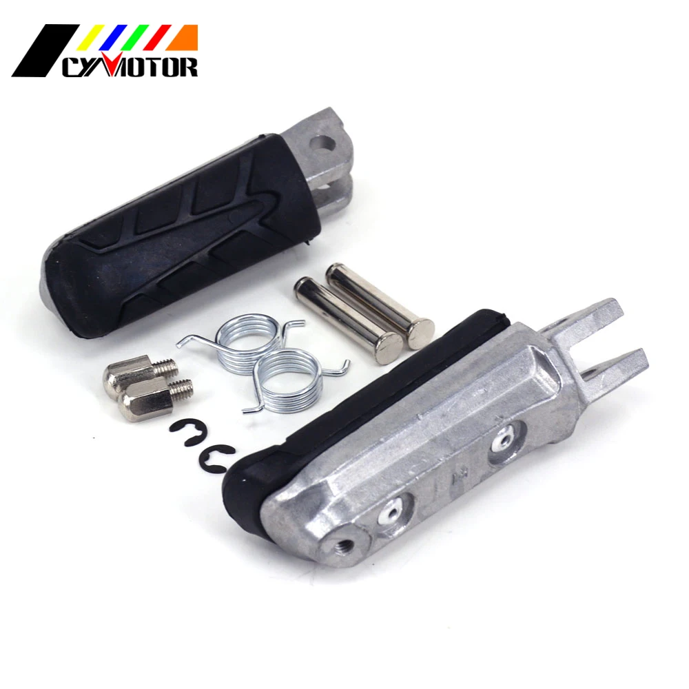 Motorcycle Front Footrest Foot Pegs For Honda Xl Cb Vt Vtr Nt Cbf Cbr ...