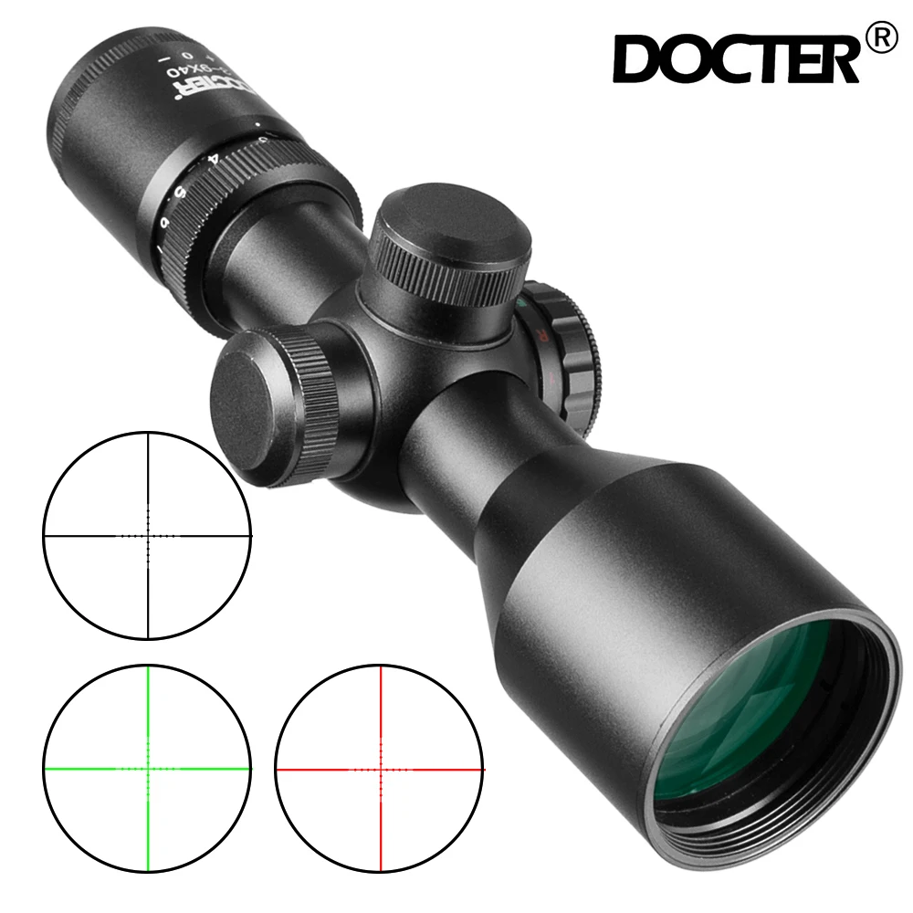 Tactical 3-9x40 Compact Scope Mildot/rangefinder Reticle Hunting ...