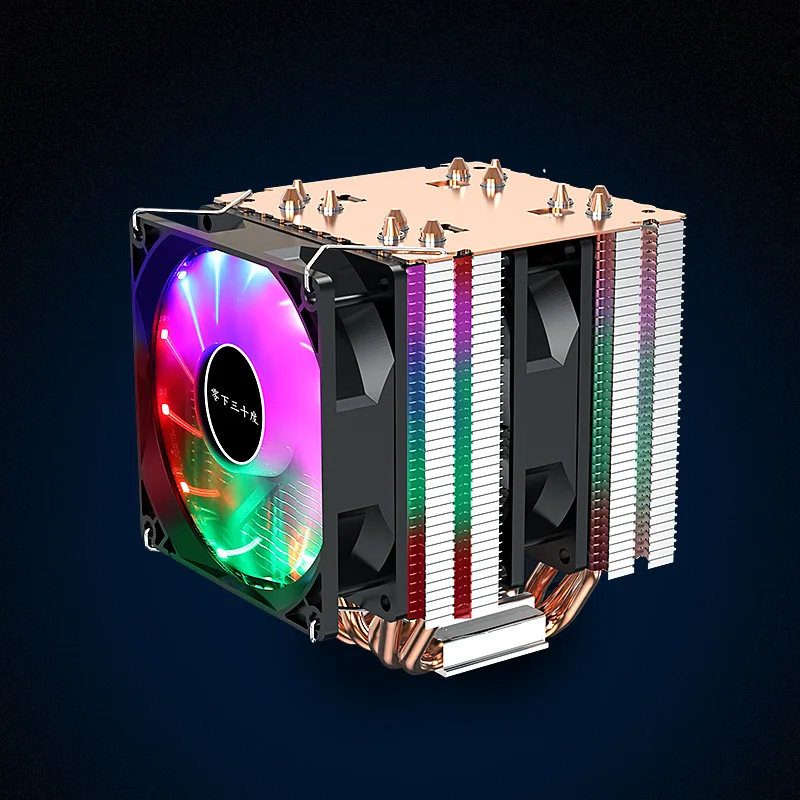 High-Quality-6Heat-Pipes-RGB-3PIN-CPU-Cooler-Radiator-Cooling-3-Fans ...