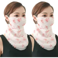 Sun Protection Mask Scarf Silk Neck Scarf （2Pcs） – Worth Buy Store