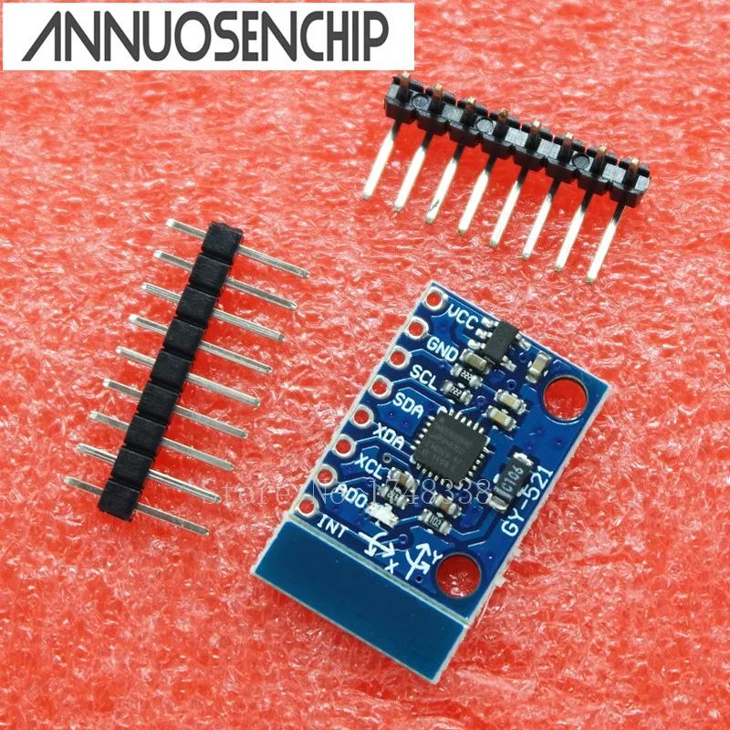 Módulo de Sensor GY 521 MPU6050, giroscopio de 3 ejes, acelerómetro ...
