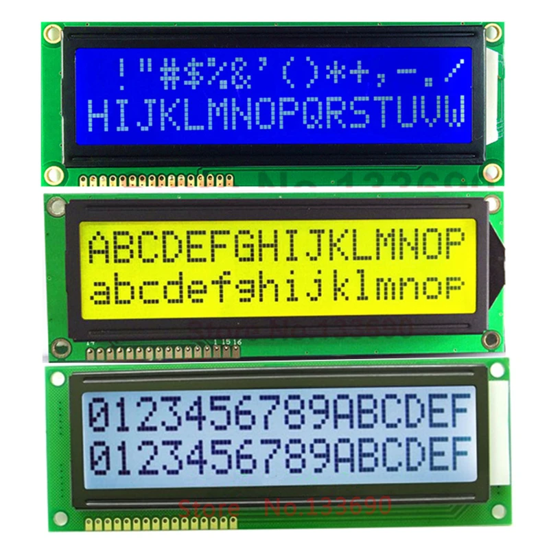 5pcs Larger Lcd 1602 16x2 Largest Character Big Size Blue/gray/yellow ...