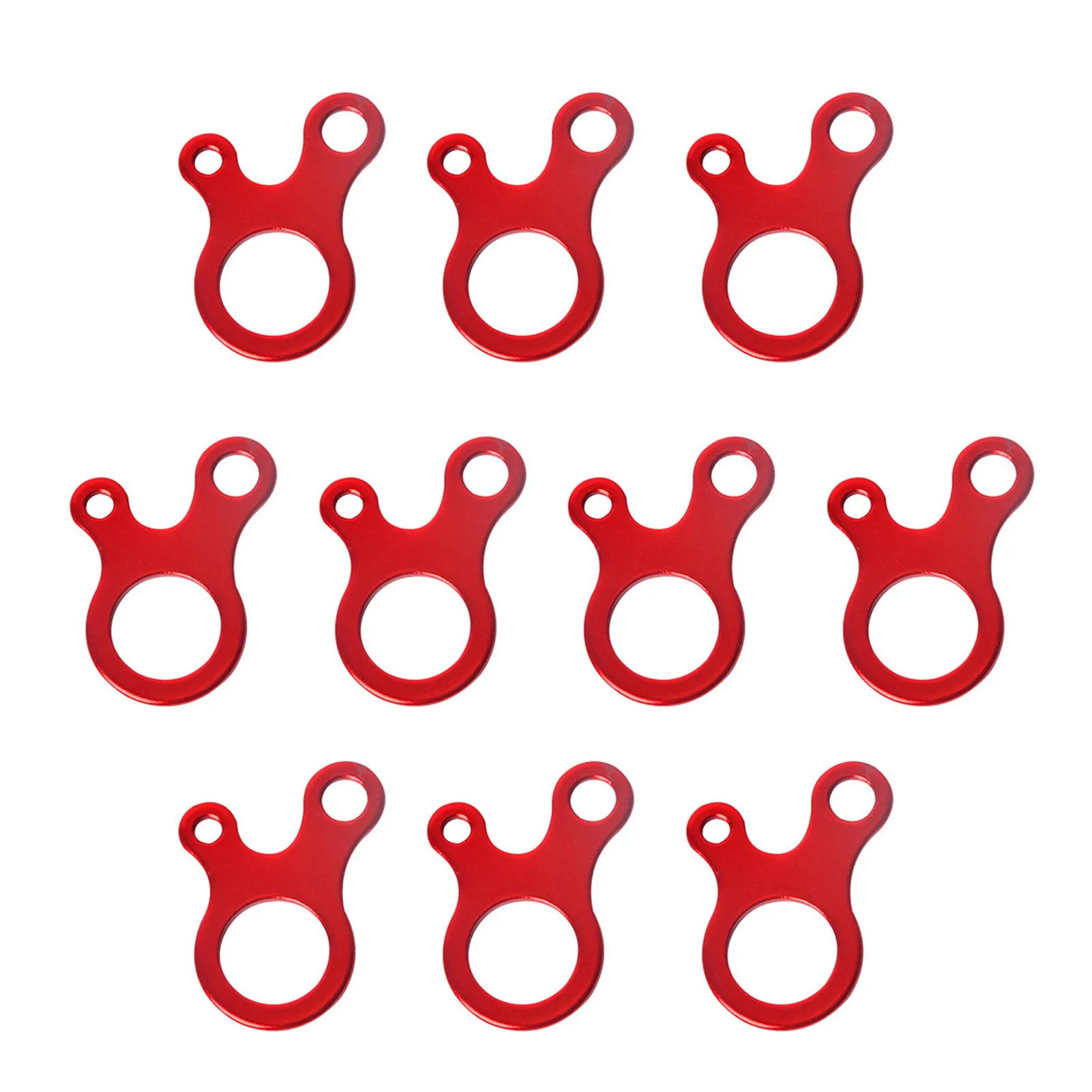 10Pcs Windproof Buckle Clamp Set Aluminum Alloy Rope Tensioner Camping ...