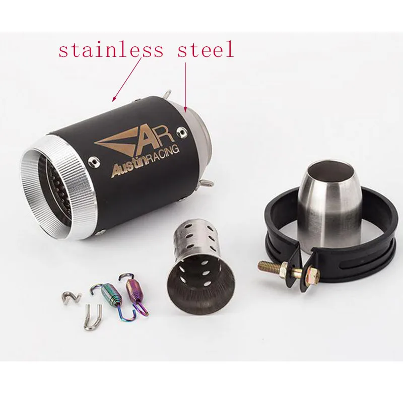 51mm motorcycle austin racing exhaust pipe muffler large displacement ...